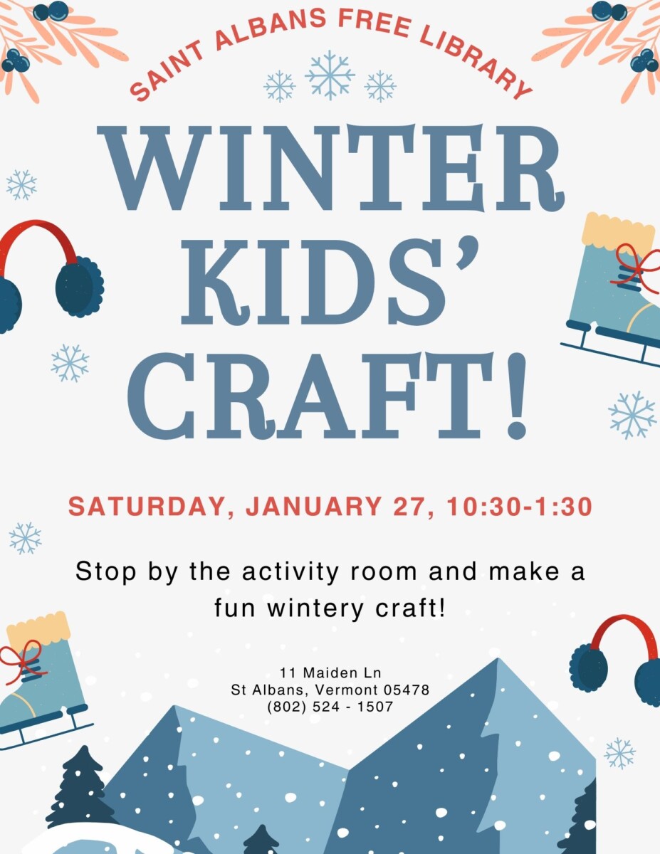 Saturday Kids’ Craft | Saint Albans Free Library