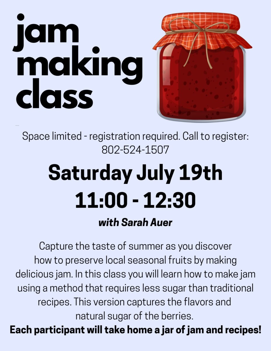Jam Making Class | Saint Albans Free Library